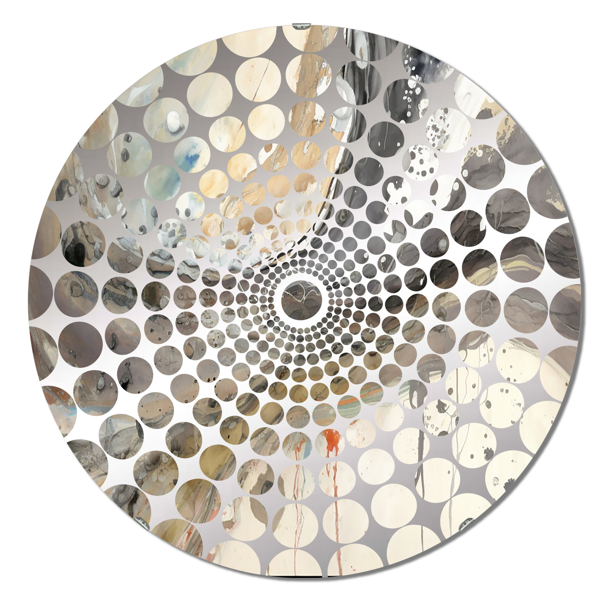 East Urban Home Maynse - Concentric Circles Decorative Mirror | Wayfair