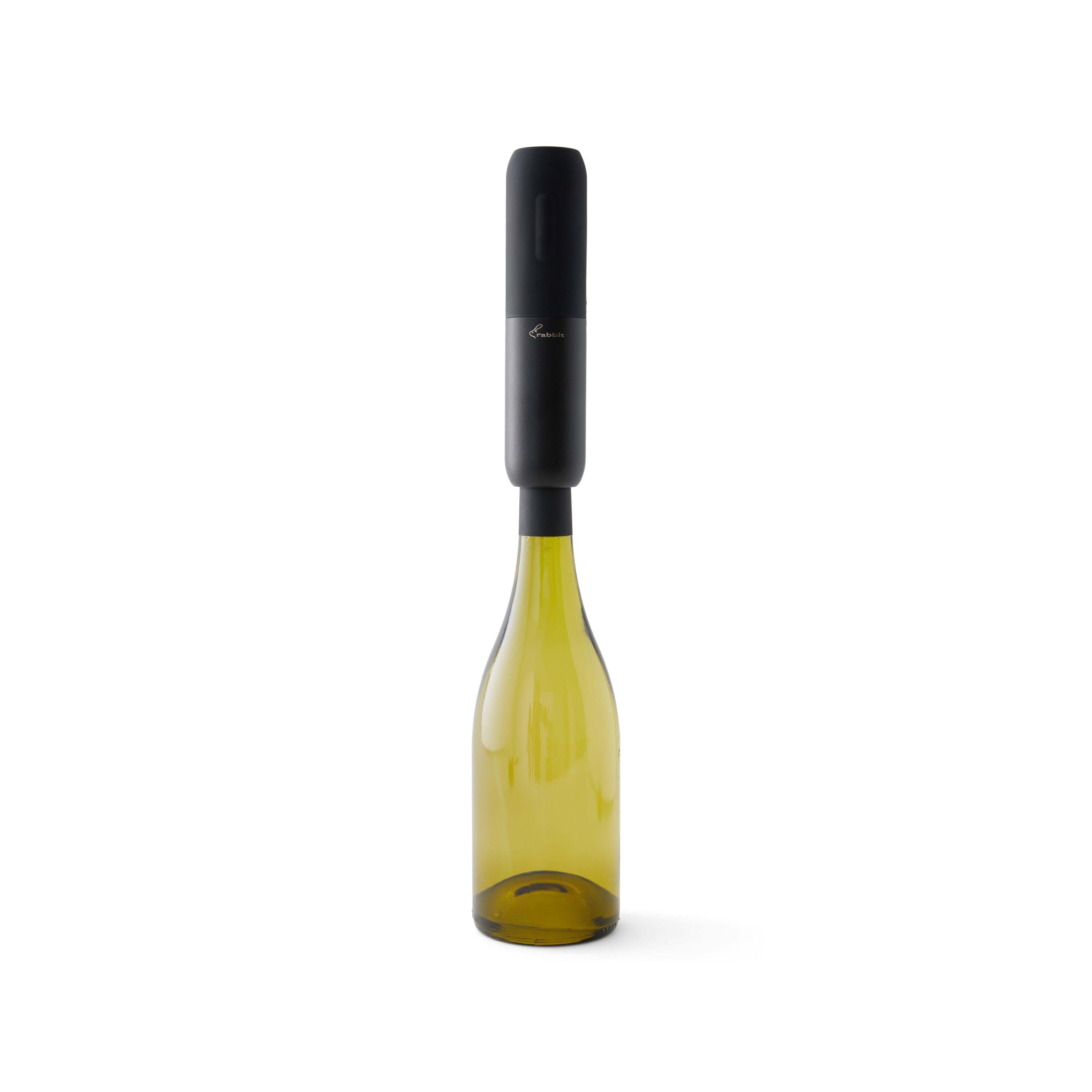 Rabbit Compact Electric Corkscrew Wine Bottle Opener, Black | Wayfair