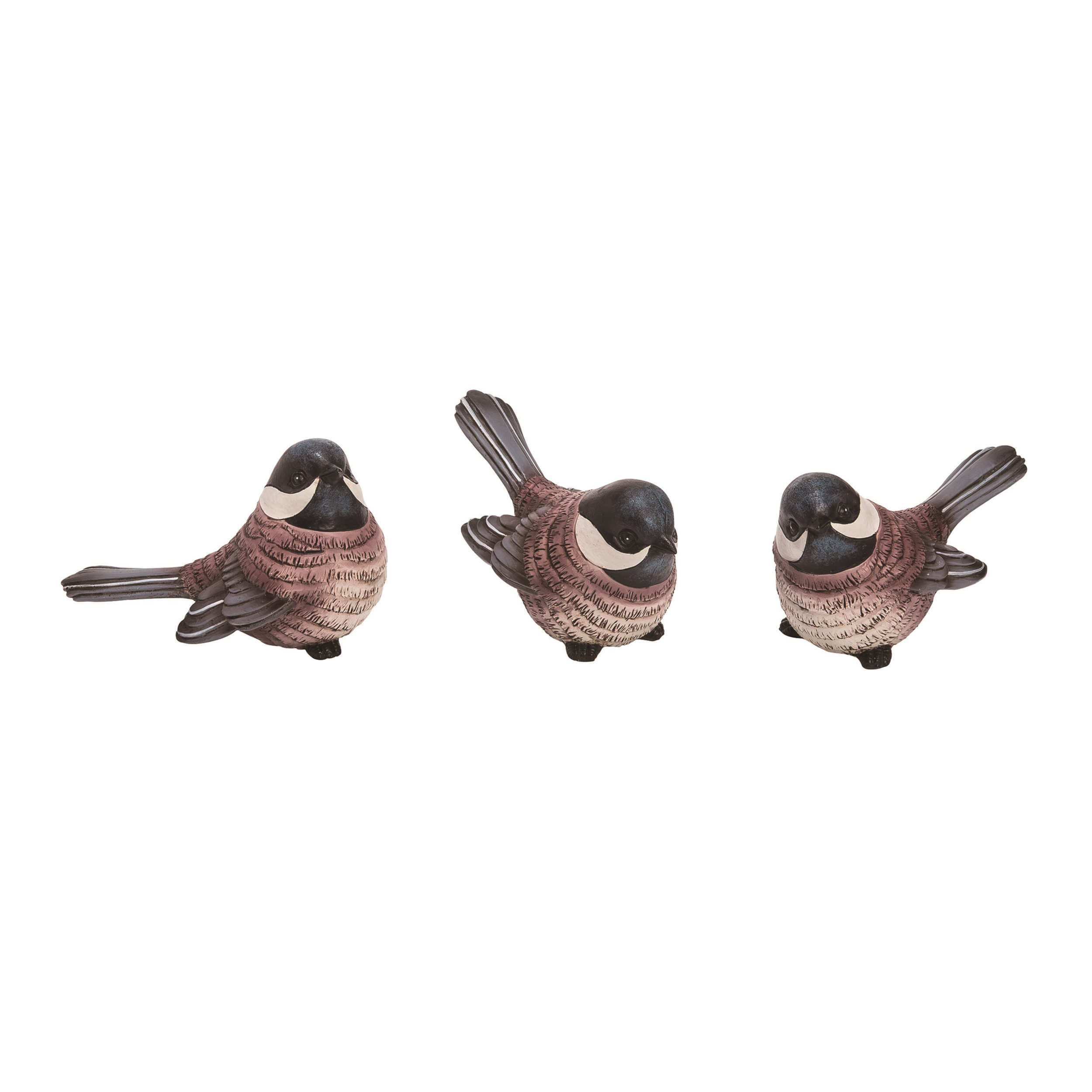 Lark Manor Medium Resin Tonal Bird Set of 3 Spring Home Decorations ...