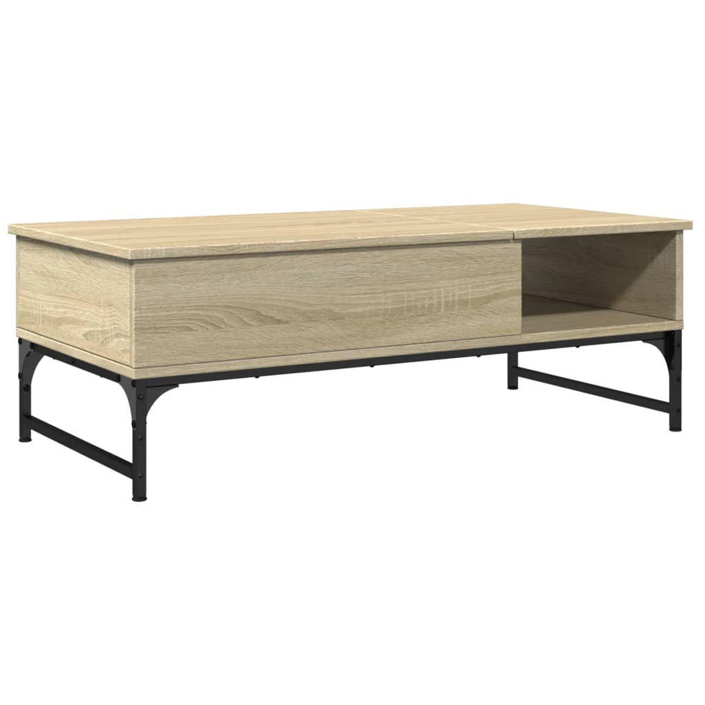 17 Stories Coffee Table Sonoma Oak Engineered Wood Adjustable Feet ...
