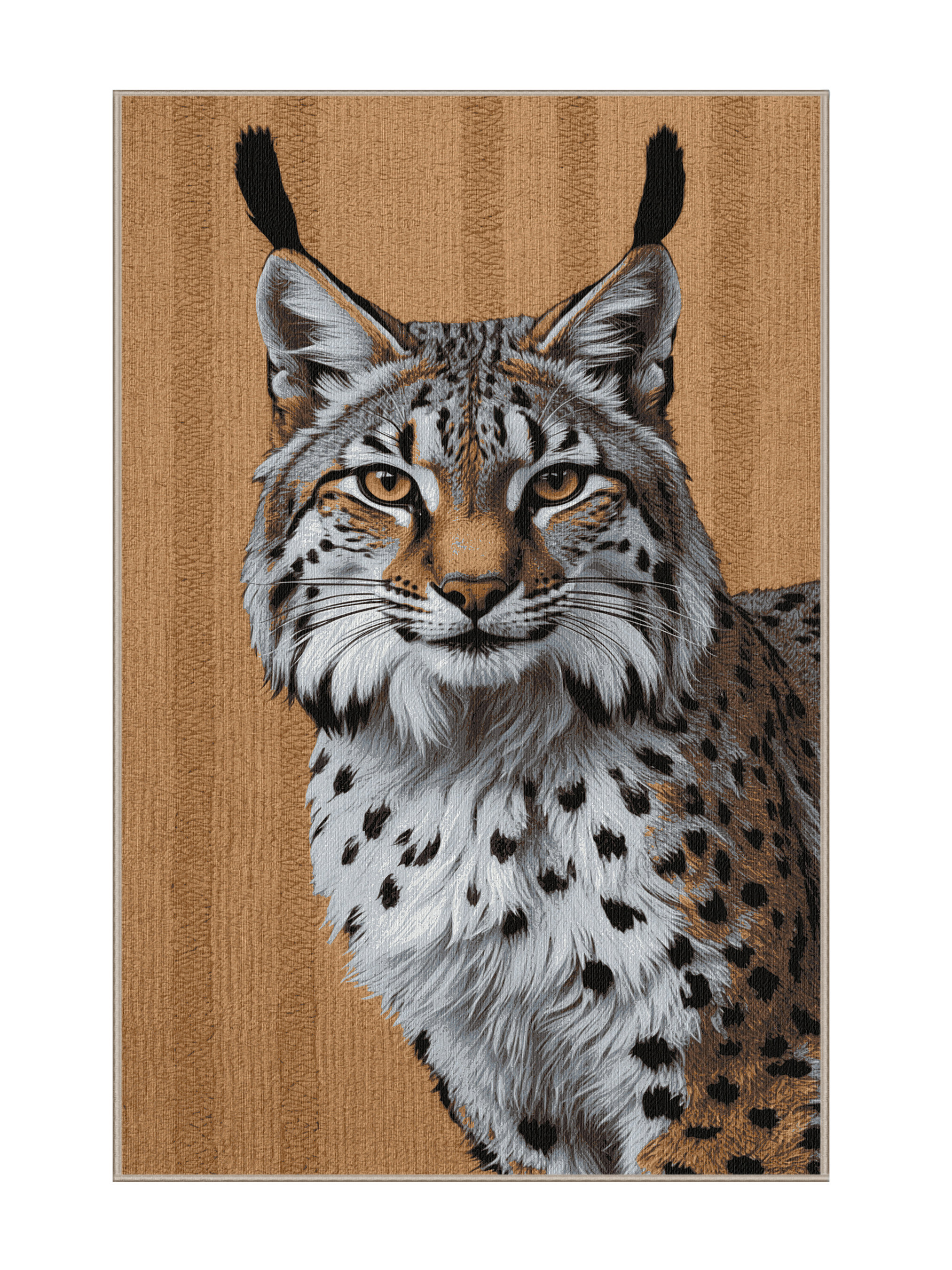 Foundry Select Washable Iberian Lynx Big Cats Area Rug | Wayfair