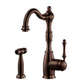 Houzer Charlotte Kitchen Faucet with Side Spray & Reviews | Wayfair