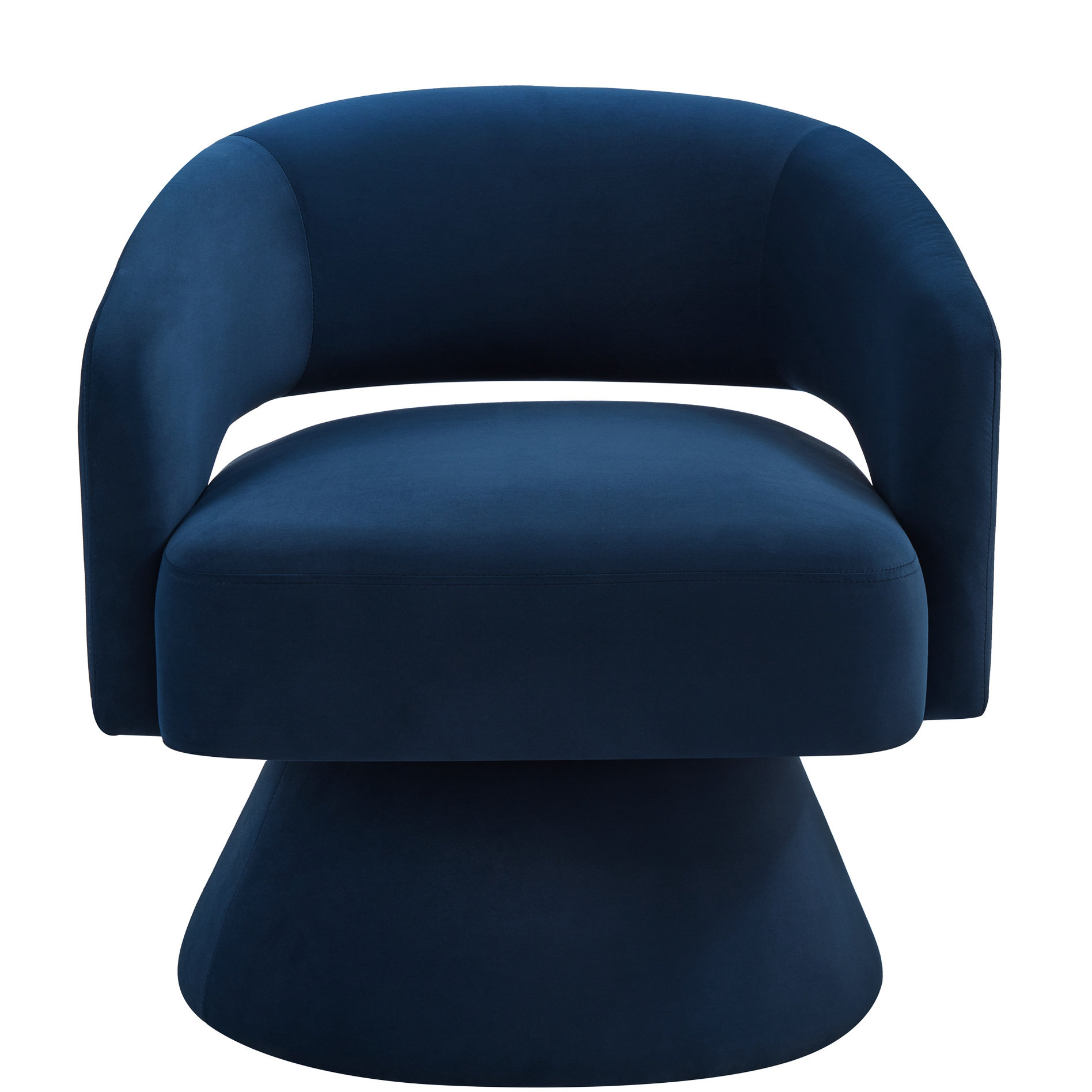 Everly Quinn Velvet 360 Degree Rotating Chair, Modern Accent For Home ...