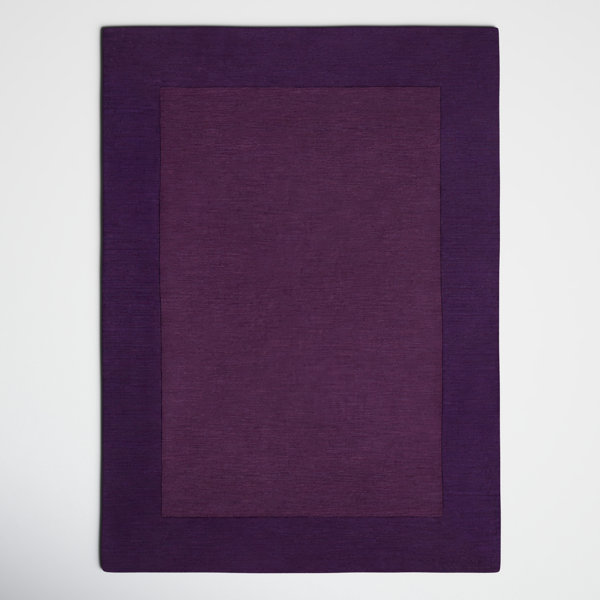 Birch Lane™ Dolma Handwoven Wool Dark Plum/Purple Rug & Reviews | Wayfair