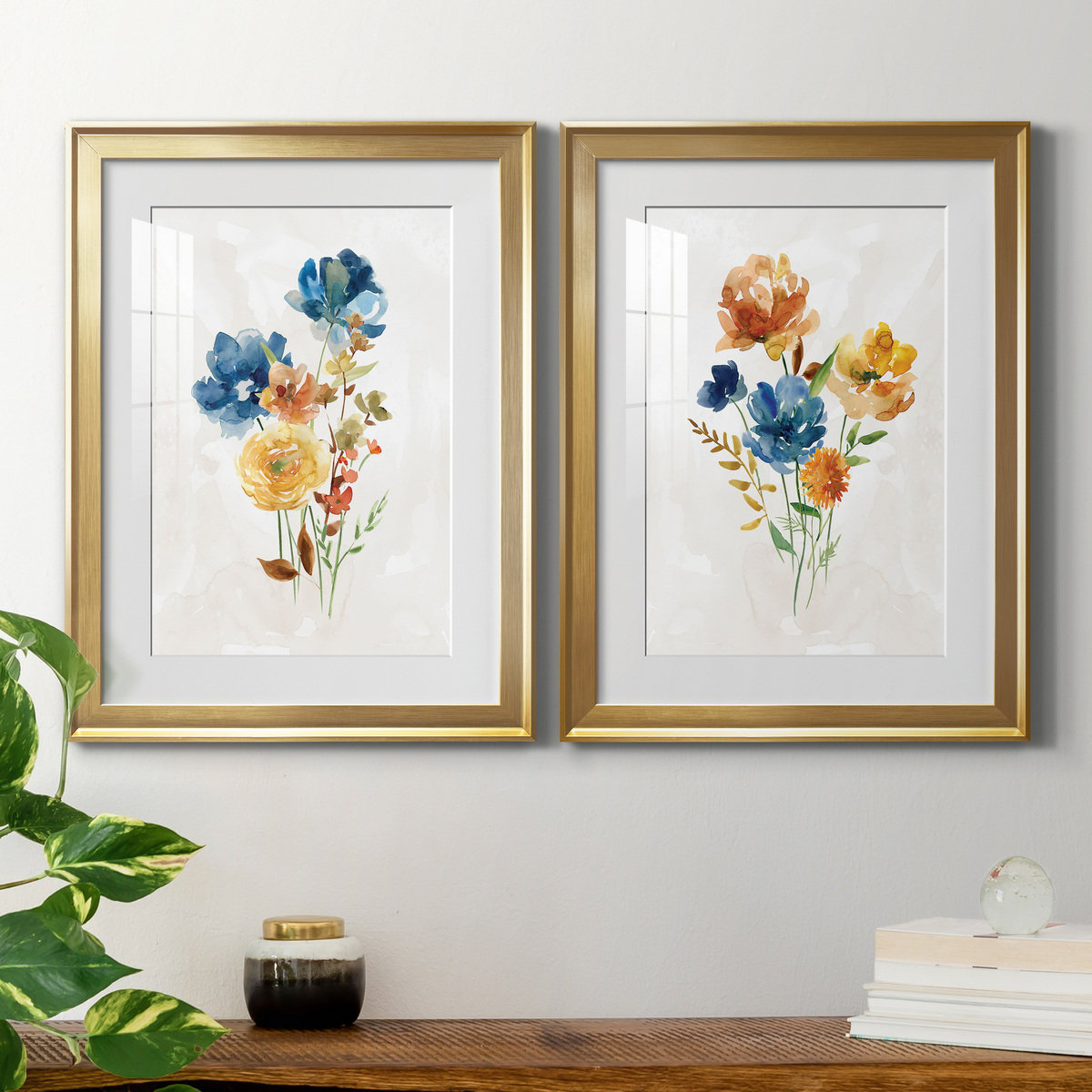August Grove® Summer Sprig I - 2 Piece Painting Print Set | Wayfair