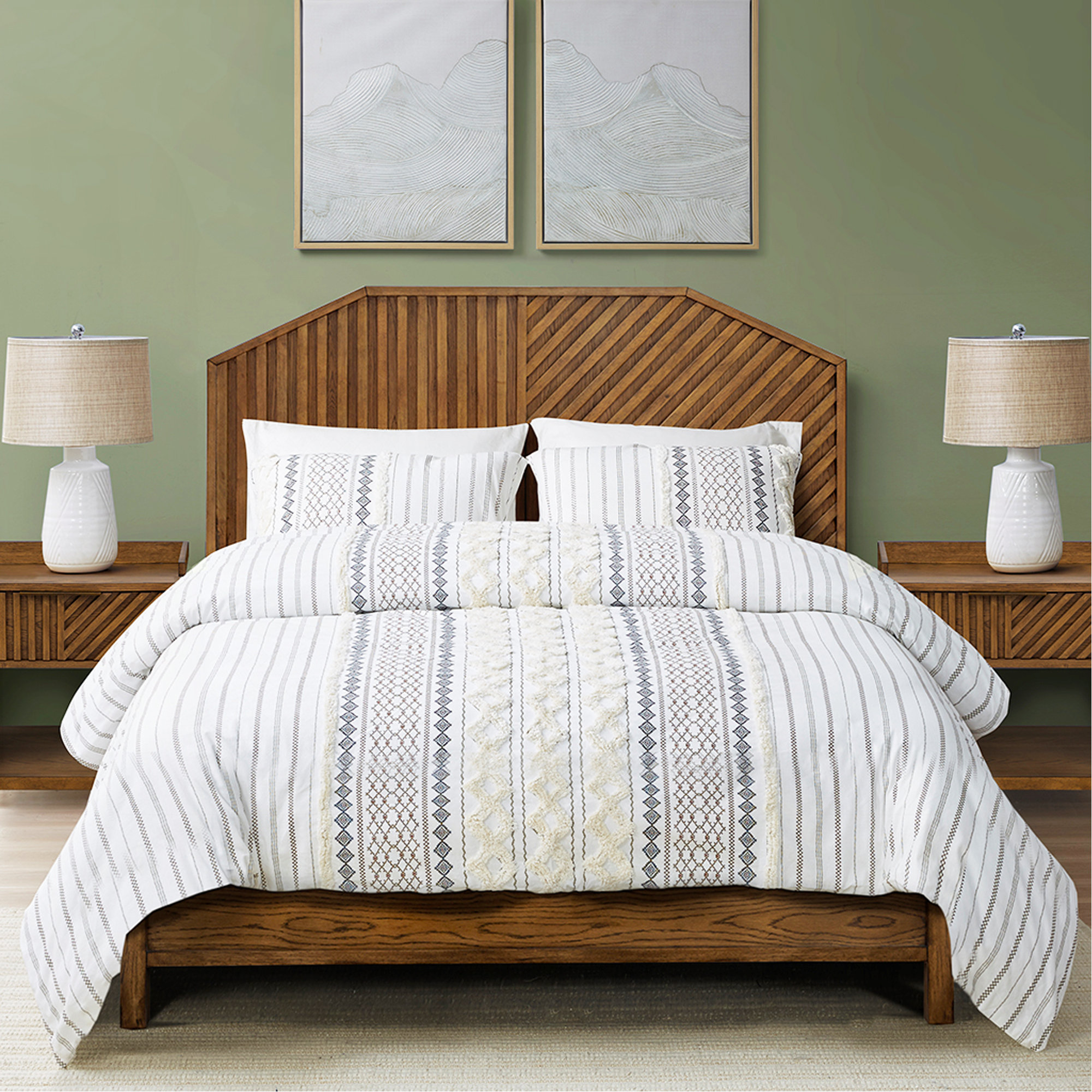 One Allium Way® Wood Bed | Wayfair