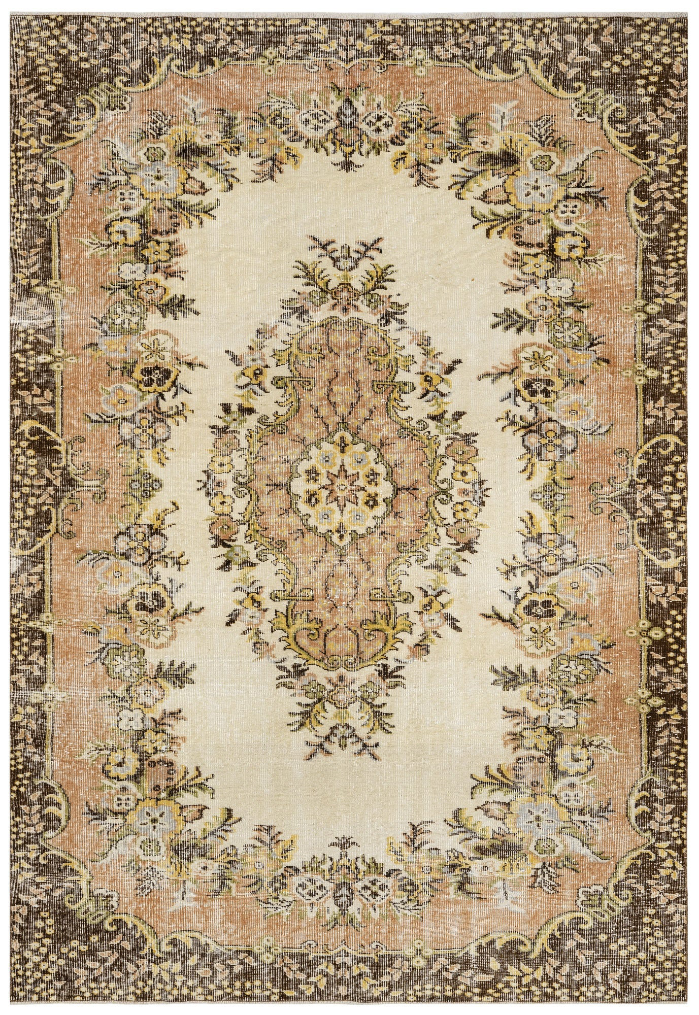 Ophelia & Co. Bohdana Vintage Brown Oriental Wool And Cotton Handmade ...