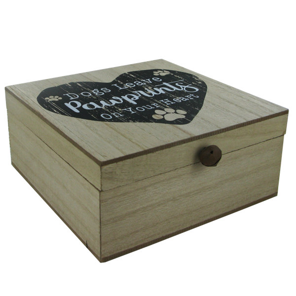 Happy Larry Pets Leave Pawprints Memory Box Pet Choate Decorative Box ...