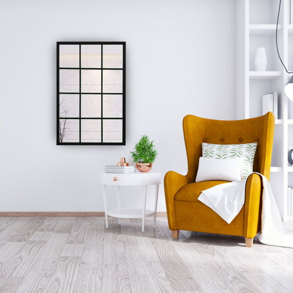 Mercer41 Egberto Rectangular Window Pane Wall Mirror & Reviews | Wayfair