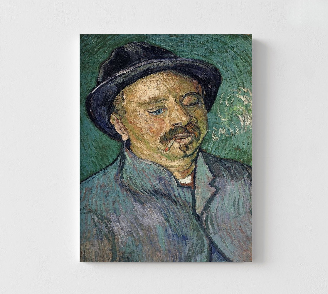 WeFrameArt One Eyed Man By Vincent Van Gogh, Portrait Print, Wall Art, Famous Van Gogh Print ...