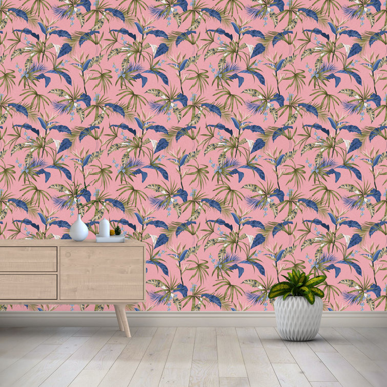 Bay Isle Home Hyeon 3m x 1.2m Textured Matte Peel and Stick Wallpaper ...