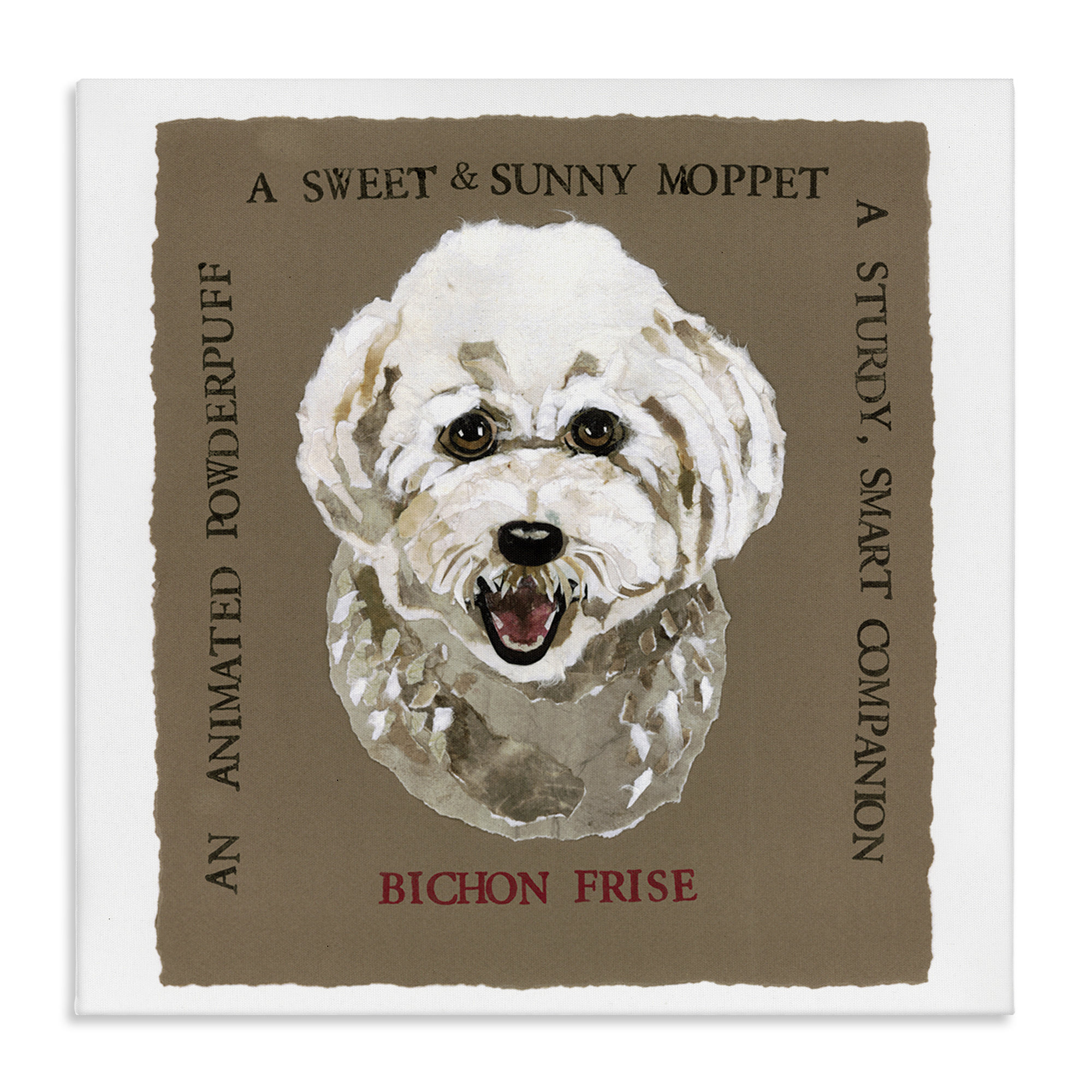 Trinx Fun Bichon Frise Phrases Canvas Wall Art by Nancy Overton | Wayfair