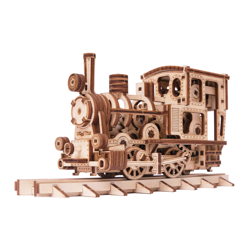 Wood Trick Chug Train Wooden 3D Mechanical Model Kit Puzzle | Wayfair