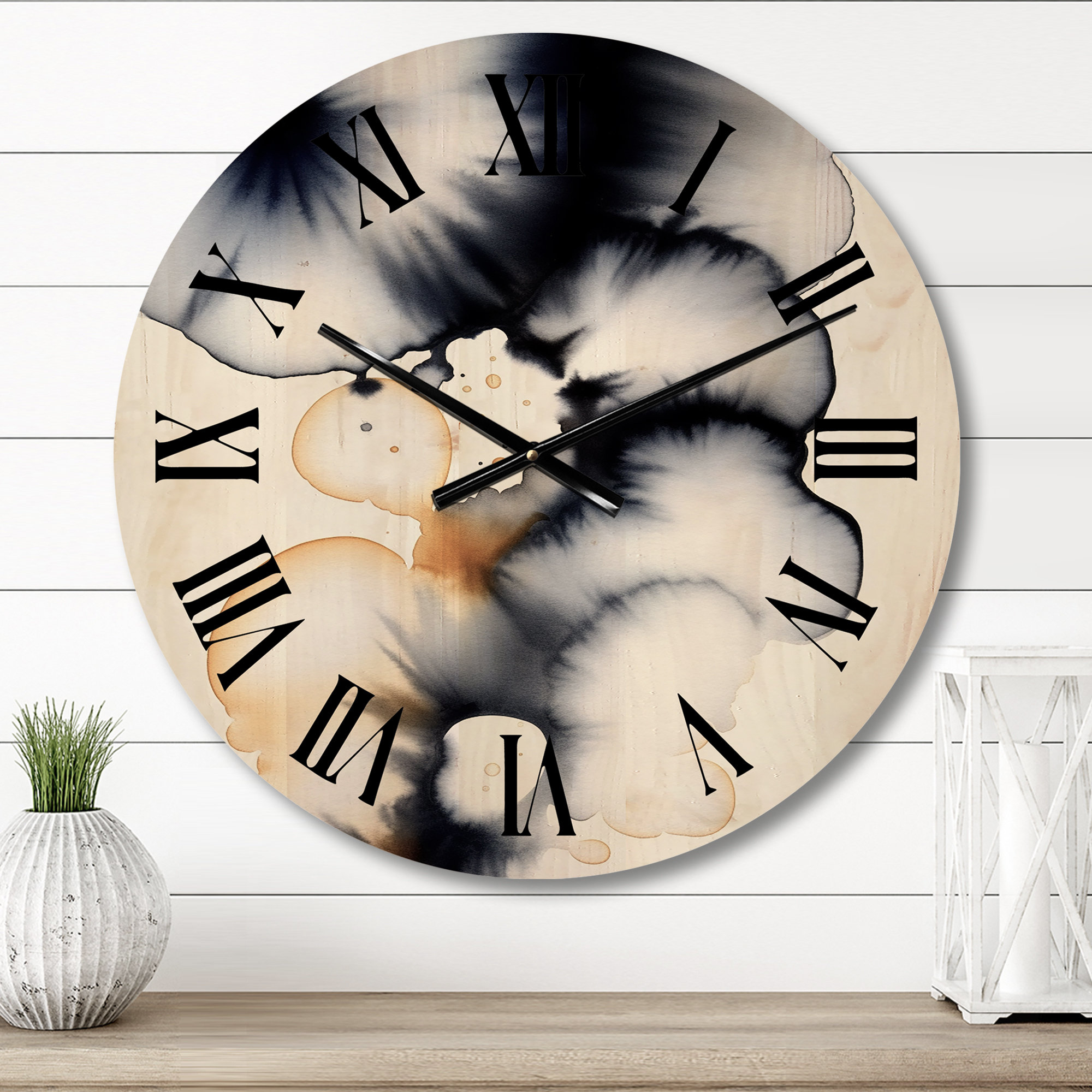 East Urban Home Momentary Spirit Abstract Deep Blue Ink III - Abstract ...