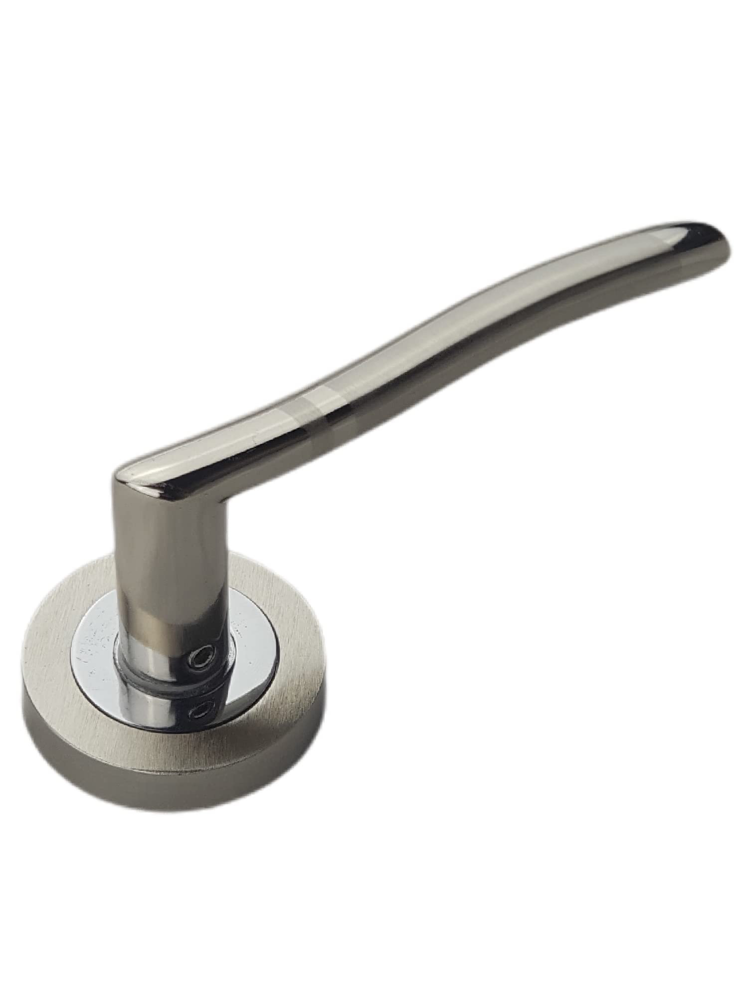 17 Stories Select Design Modern Bathroom Door Handle in Duo Chrome ...