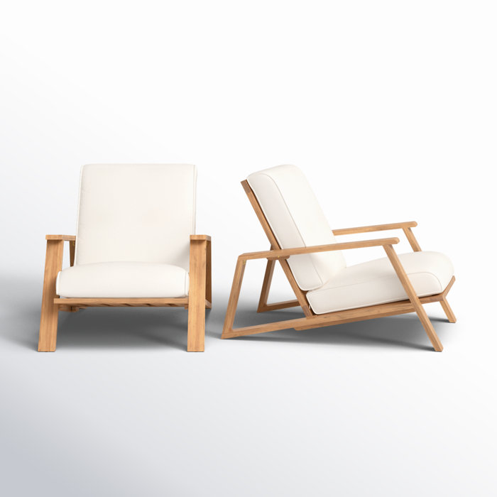 Wade Logan® Isham Patio Chair with Cushions & Reviews | Wayfair