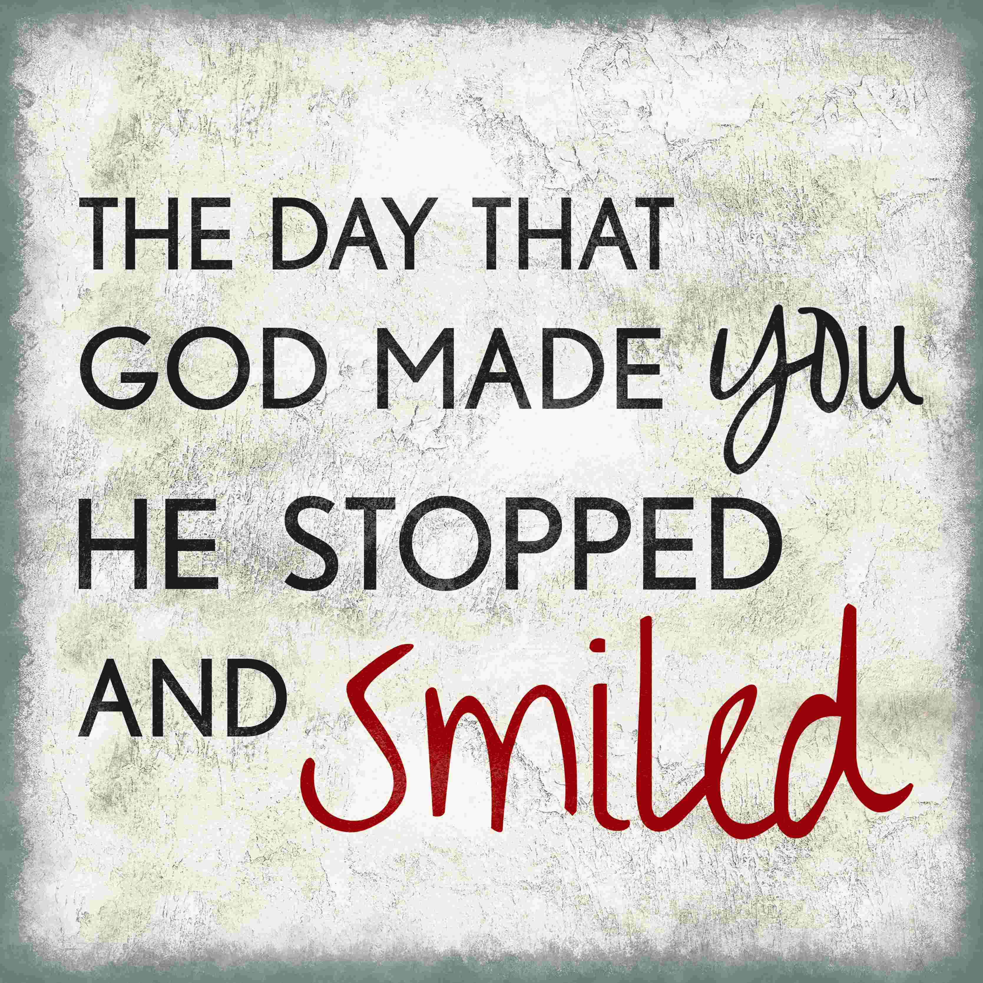 Trinx God Smiled Neutral - Wrapped Canvas Textual Art | Wayfair