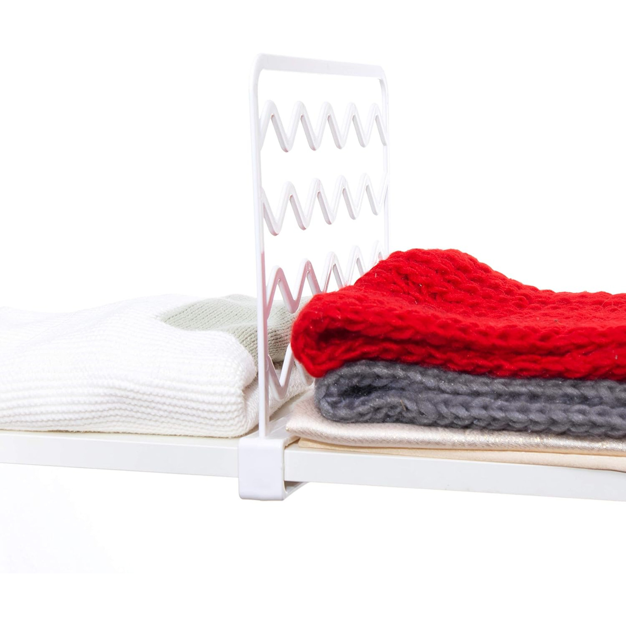 Rebrilliant 8 PCS Shelf Divider,Thickened Wood Shelf Dividers,White ...