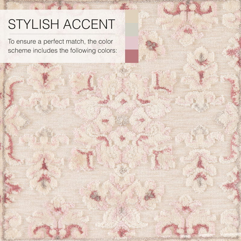 Kelly Clarkson Home Ashley Pink/Cream Rug & Reviews | Wayfair