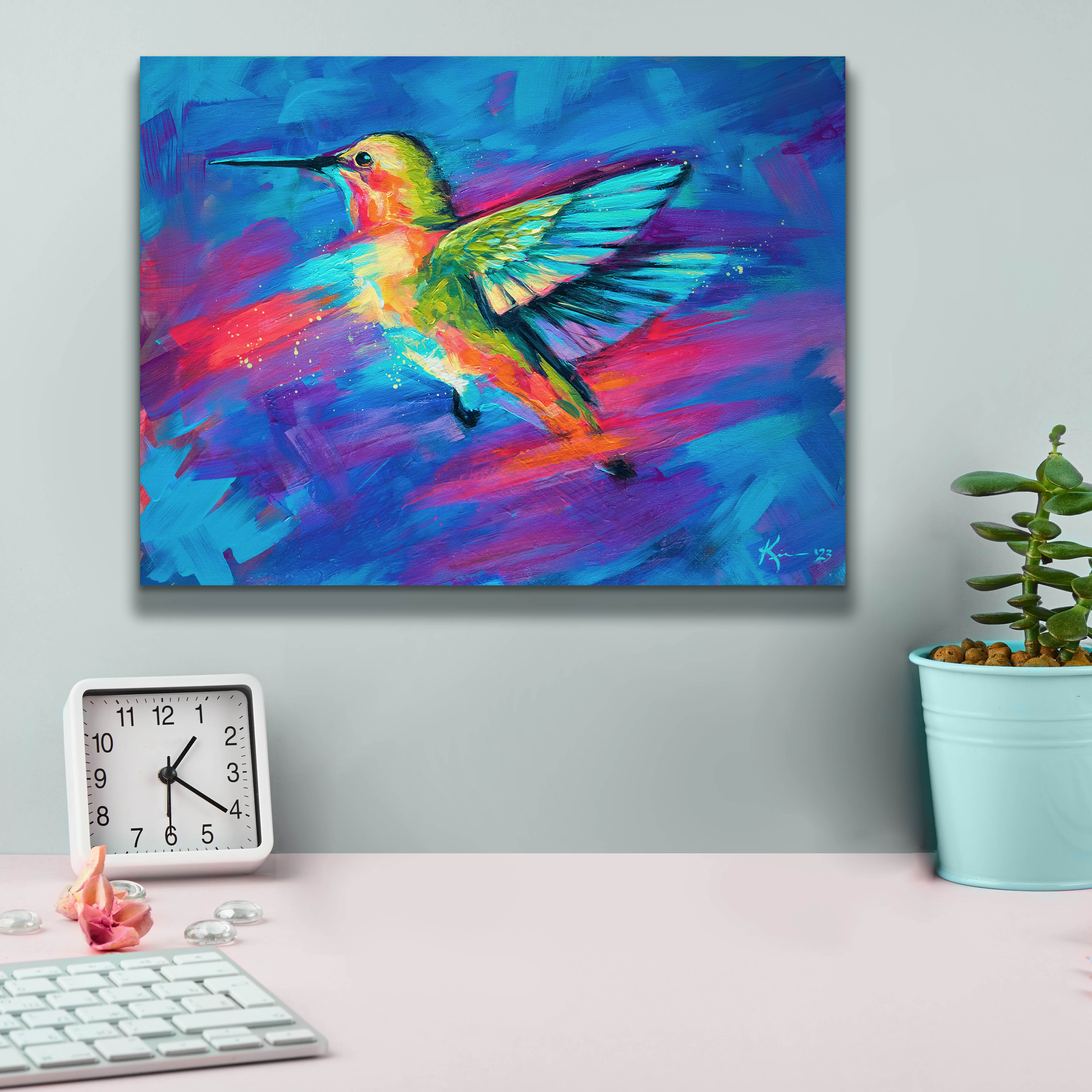Winston Porter 'Hummingbird Colourful' by Lindsay Kivi Canvas Wall Art - Wayfair Canada