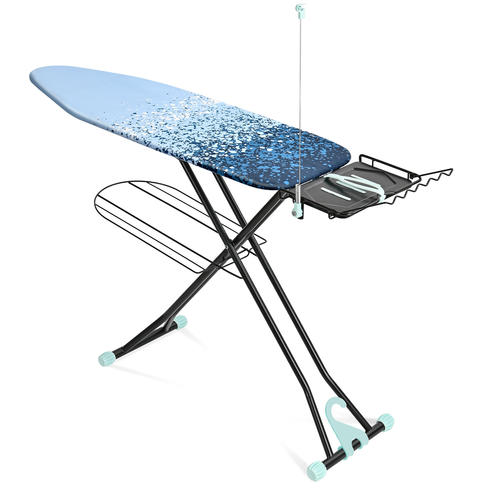KINGRACK Adjustable Height Heavy Duty Ironing Board, Metal Panel Iron ...