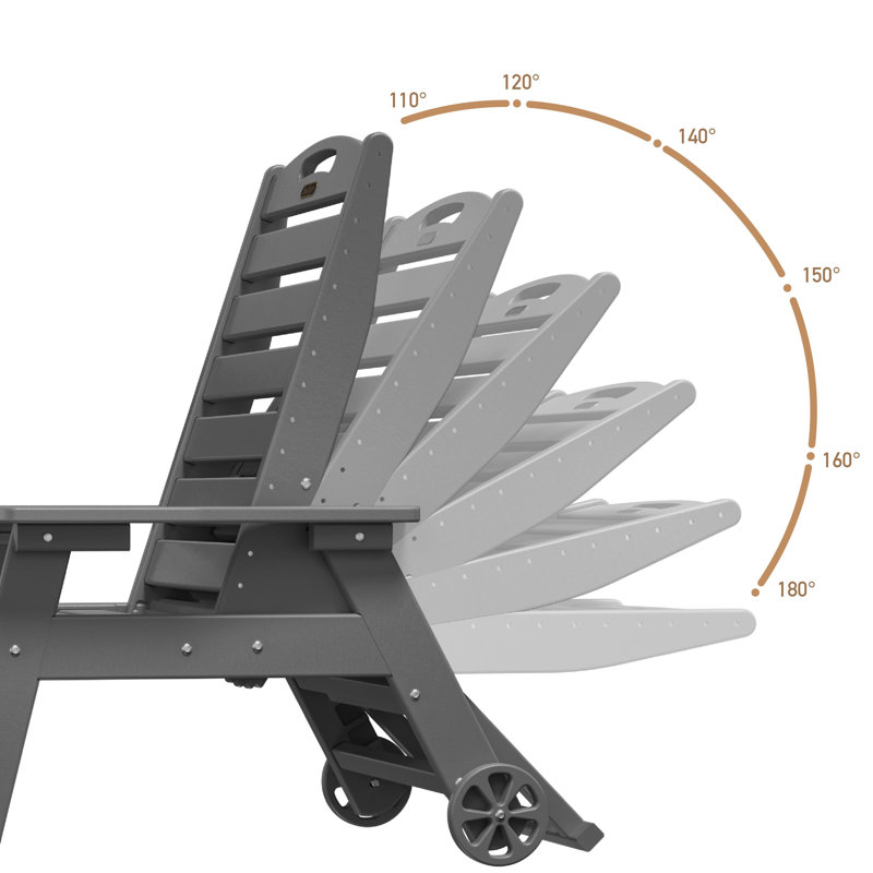 Latitude Run® Wheels Lounge Chaise Outdoor Pool Lounge Chair Swimming ...