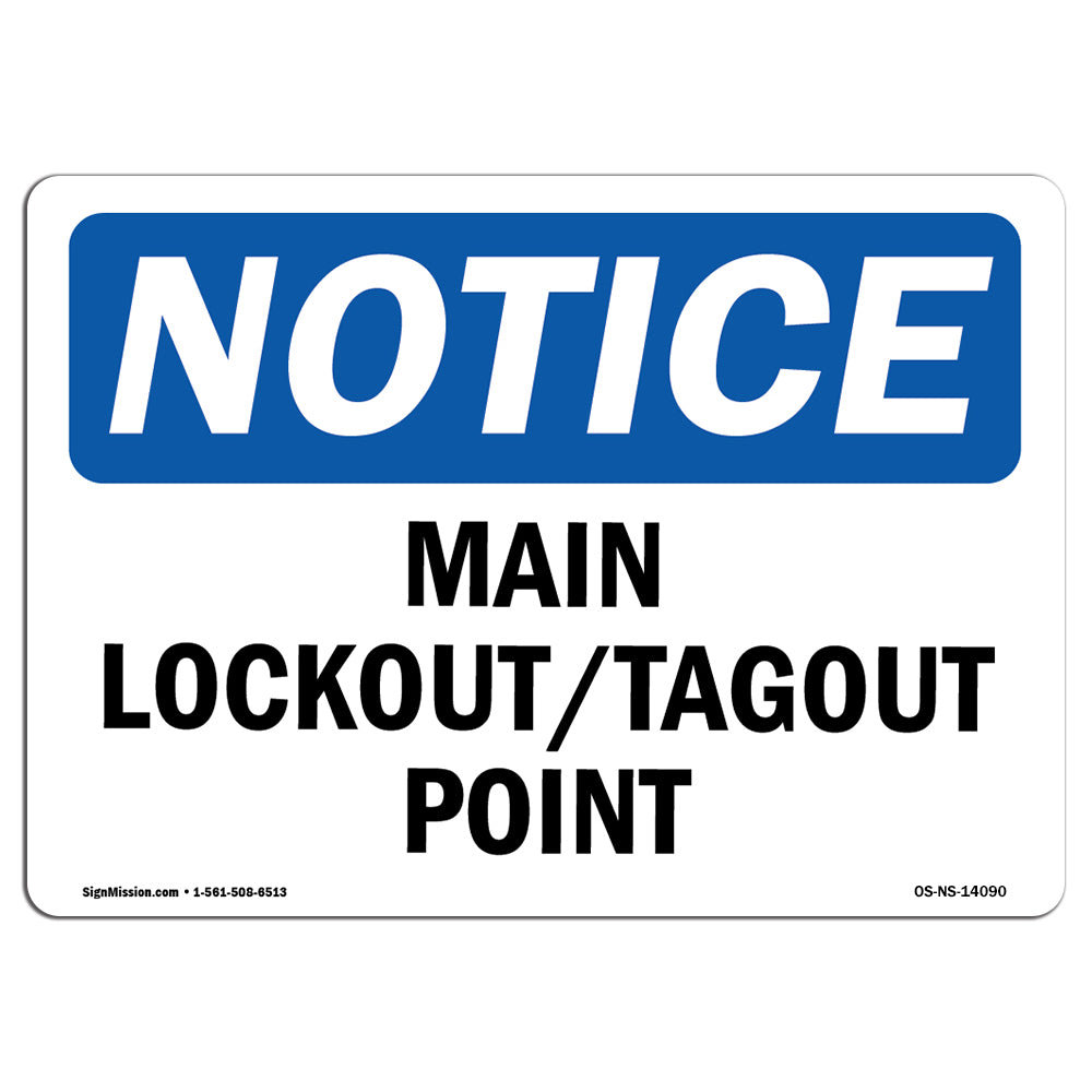 SignMission Main Lockout Tagout Point Sign | Wayfair