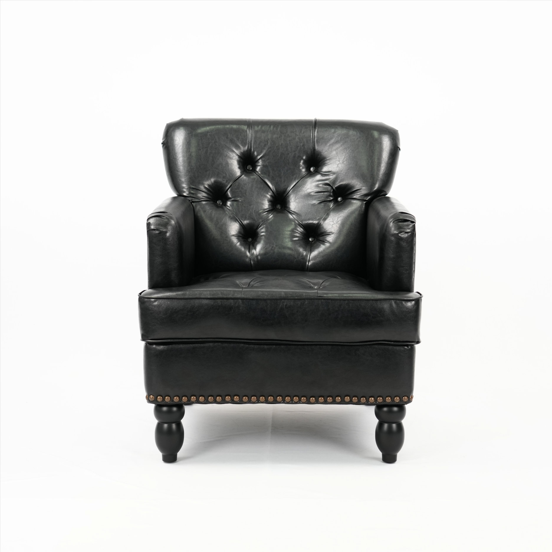 Darby Home Co Comfortable Living Room Chair In Black With Stable Frame ...