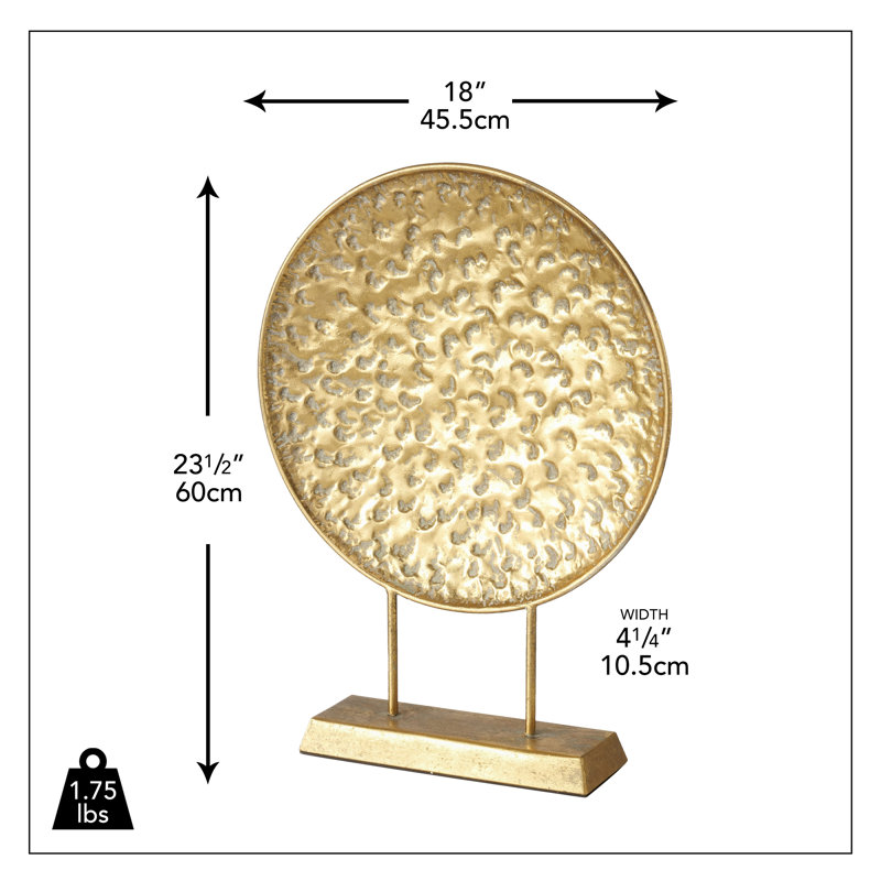 Mercer41 Zaundra Golden Circle / Sculpture | Wayfair