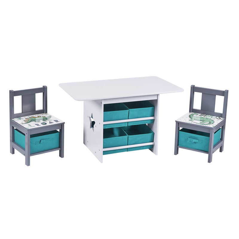 Viv + Rae™ Laroche Rectangular Preschool Table and Chairs Set | Wayfair