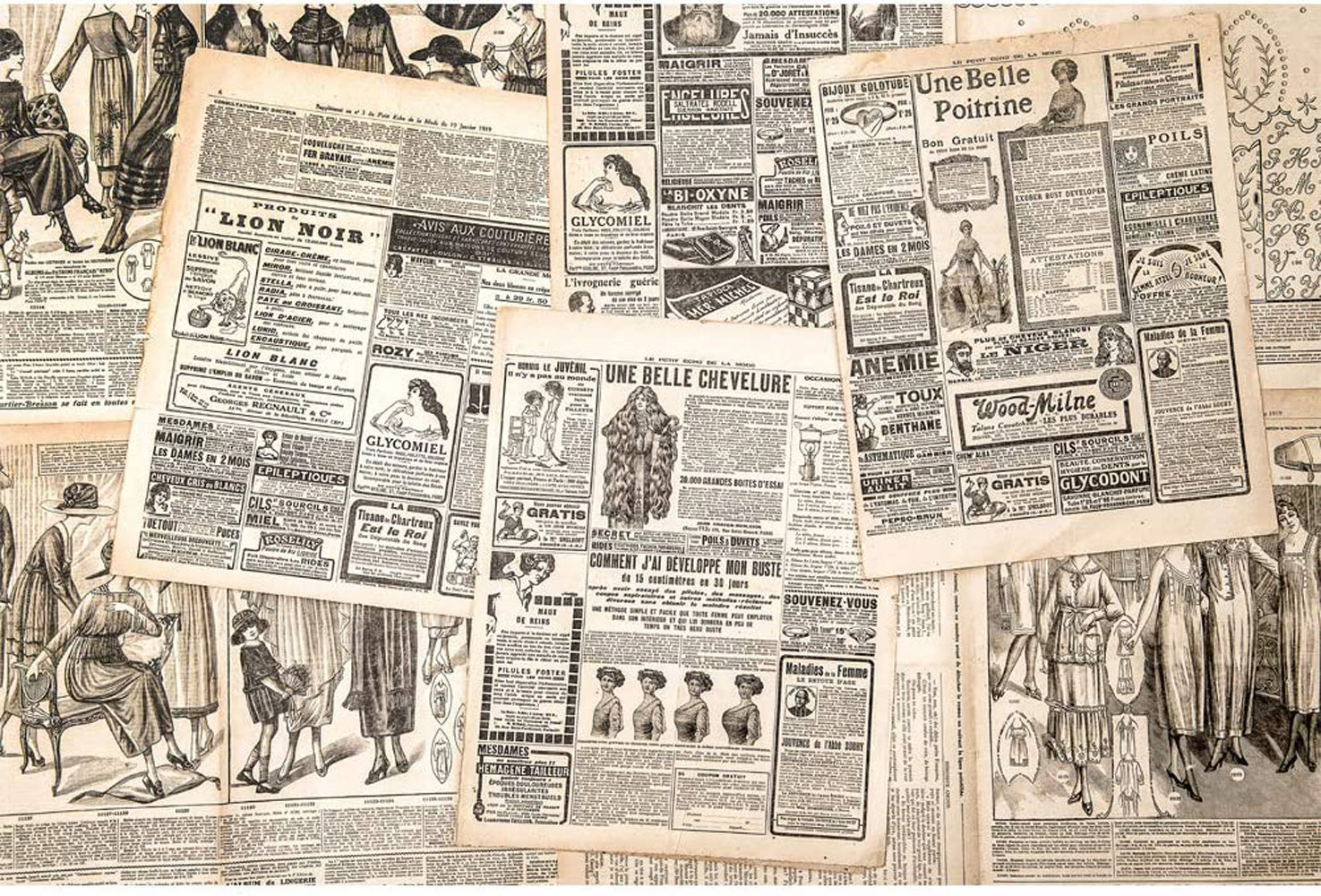 IDEA4WALL Vintage Newspaper Paintable Wall Mural | Wayfair