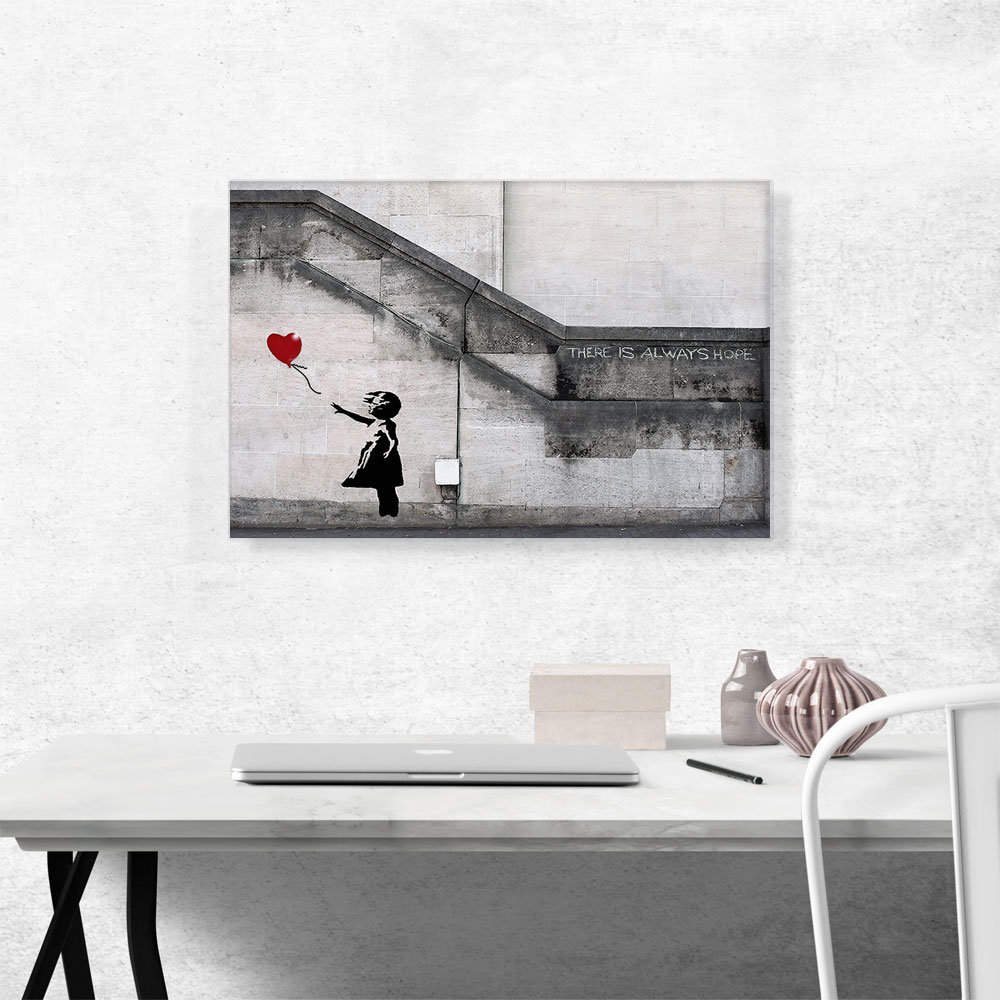 ARTCANVAS There Is Always Hope Balloon Girl by Banksy - Wrapped Canvas ...