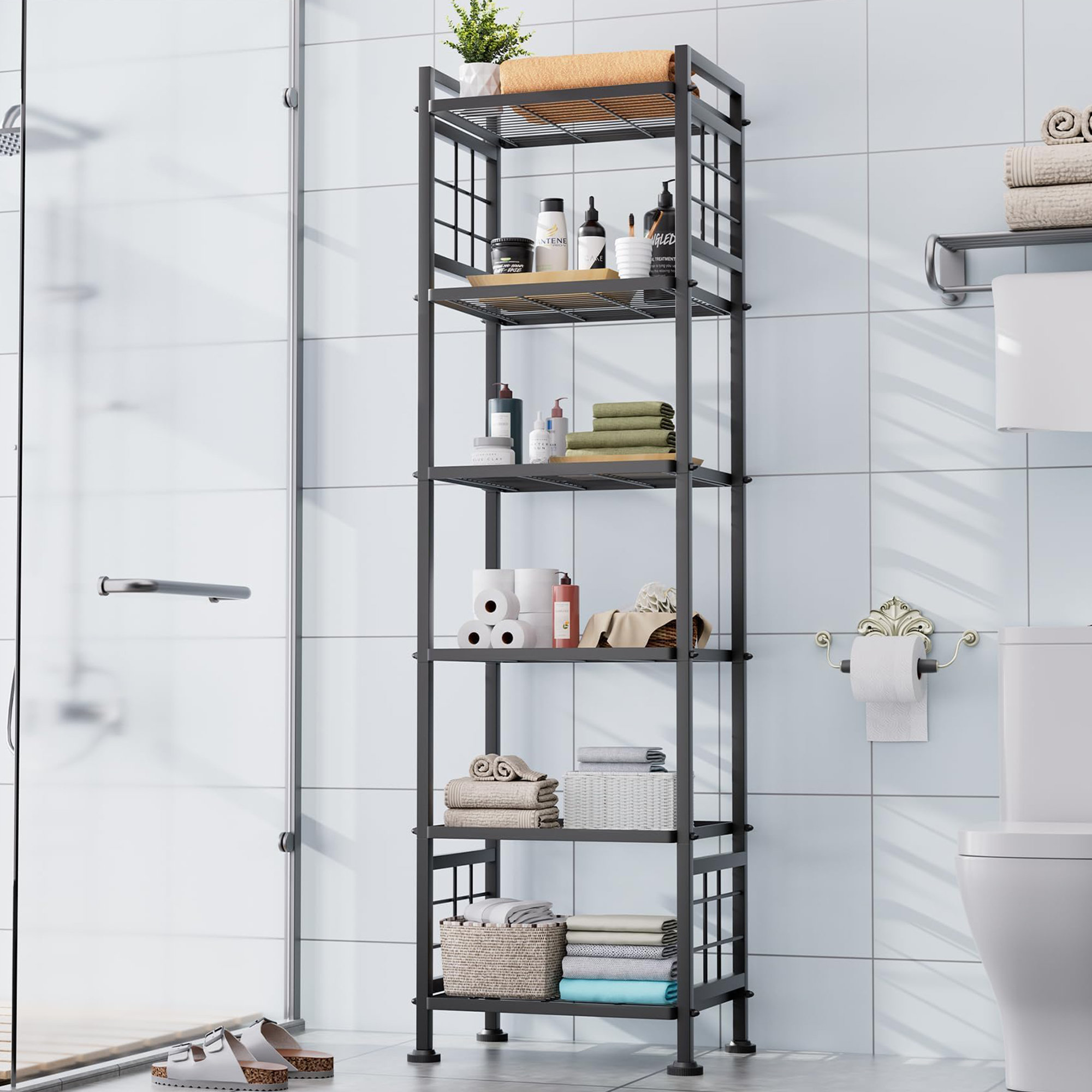 Latitude Run® 6-Wire Standing Storage Shelf - Wayfair Canada