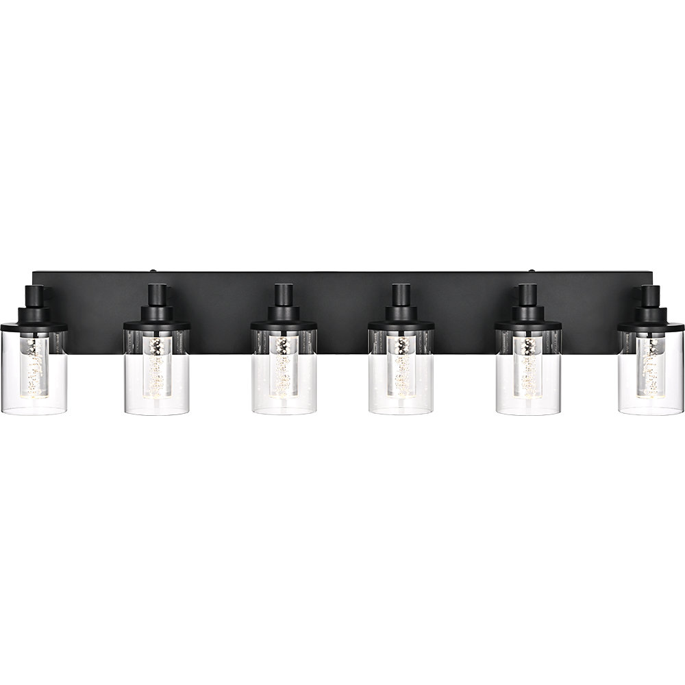 Hokku Designs 6-Light Vanity Lights, Bathroom Light Fixture, LED ...