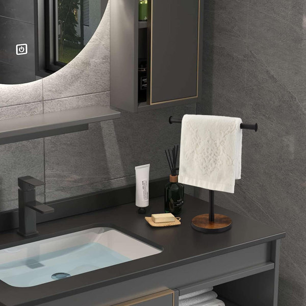 LOVE YOUR BATH LLC Freestanding Towel Rack, Countertop Towel Rack With ...
