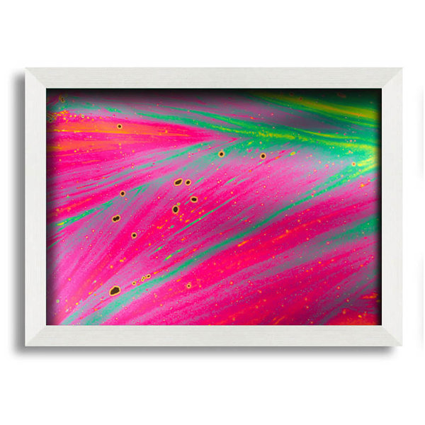 Metro Lane Neon Colours Diffused - Single Picture Frame Print | Wayfair ...