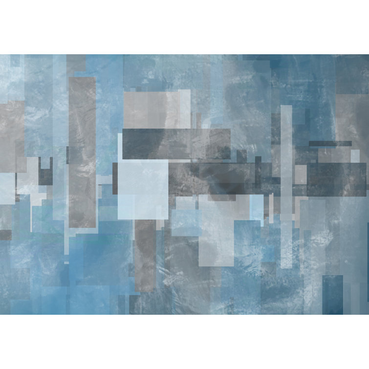 Metro Lane Geometric Light Blue Indoor / Outdoor Area Rug | Wayfair.co.uk