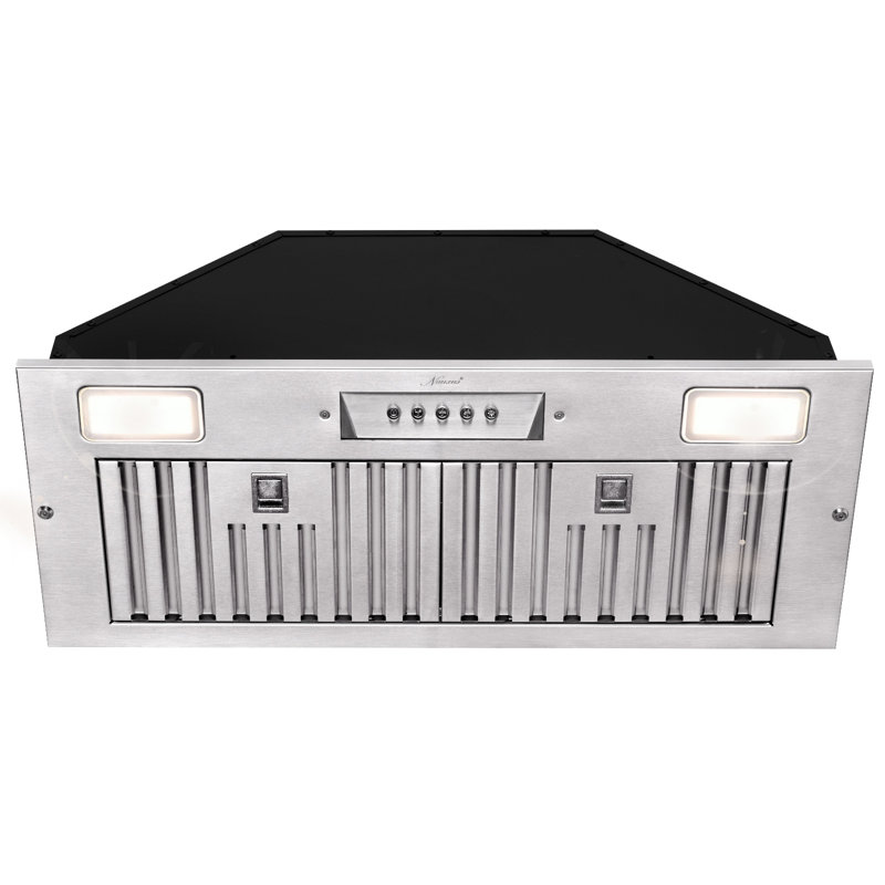 Akicon 30 inch Range Hood Insert 600 CFM with Lights, Baffle Filter ...