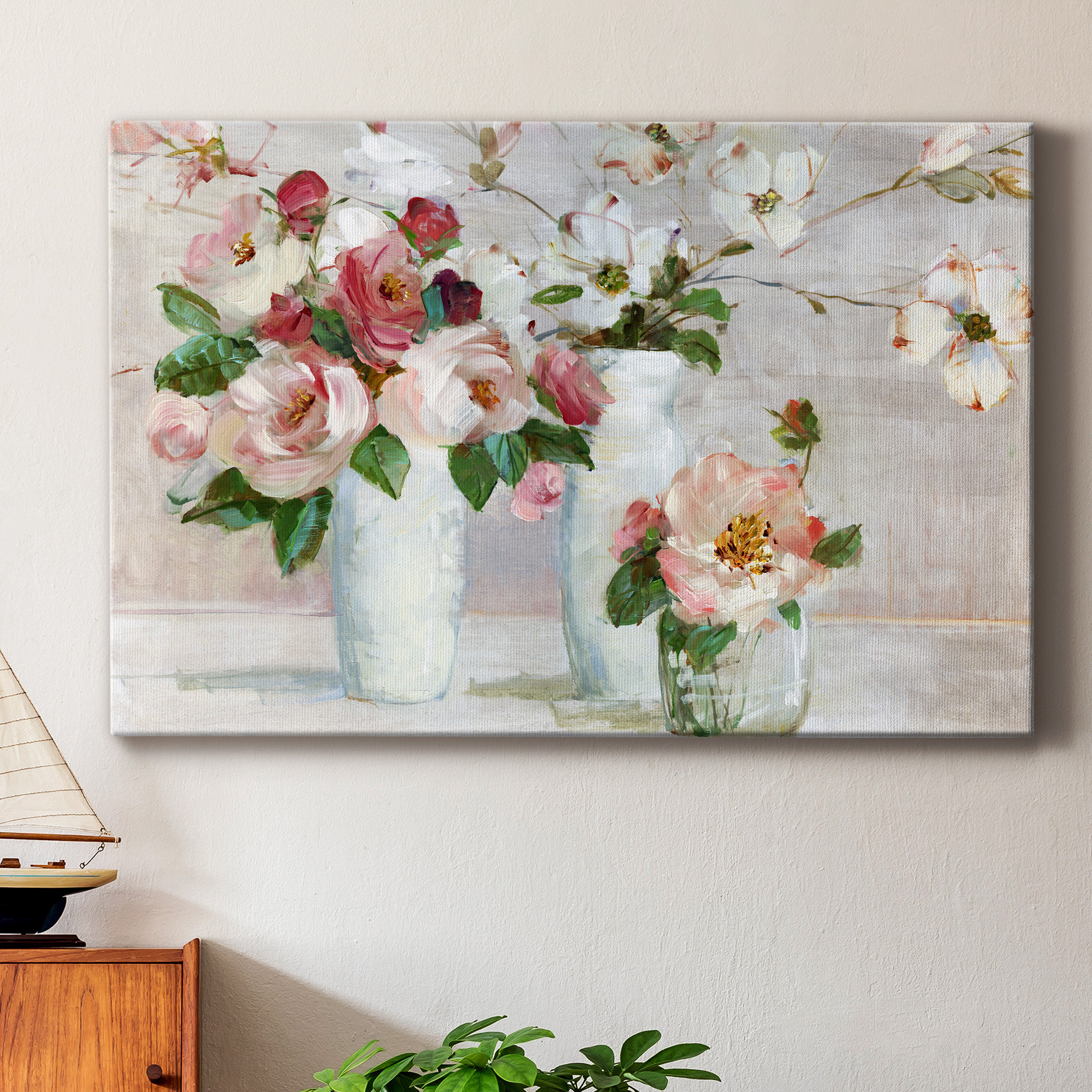 Winston Porter Shades Of Blush - Wrapped Canvas Print & Reviews | Wayfair