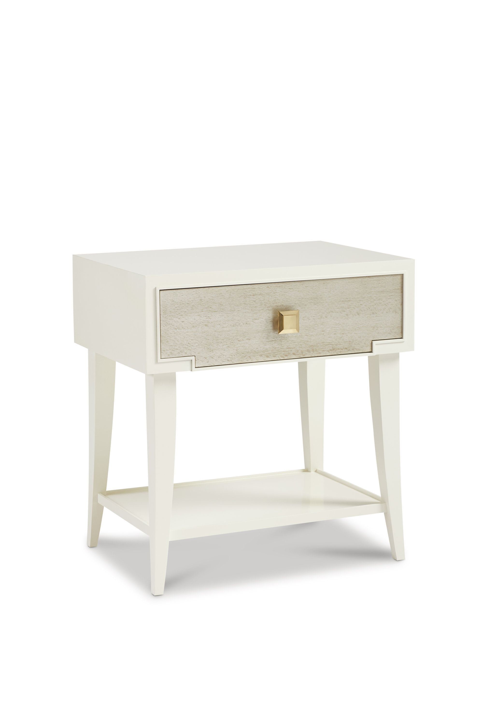 Hickory White Solid Wood End Table with Storage | Wayfair