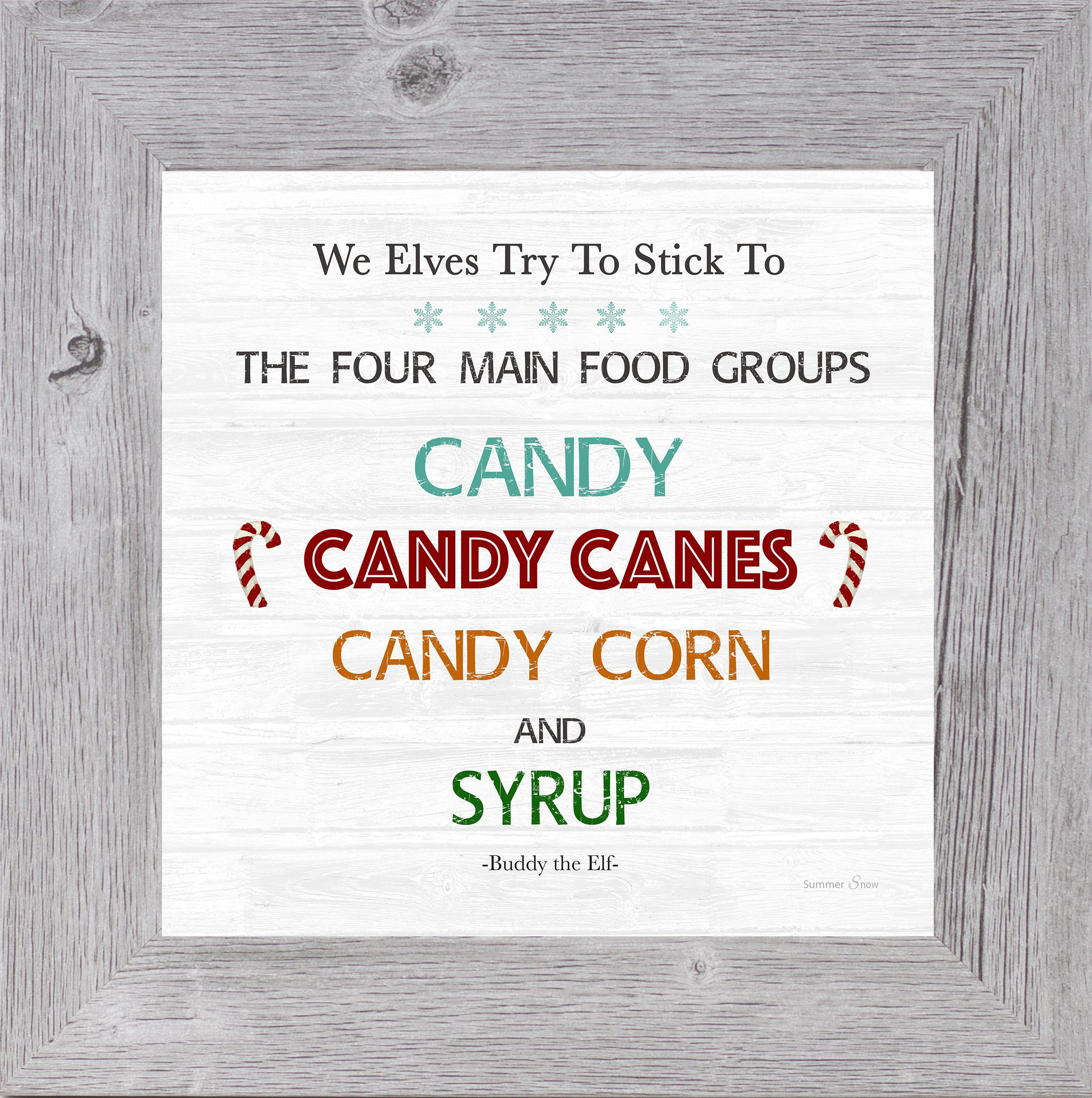 The Holiday Aisle® The Four Main Food Groups Candy Corn, Candy Canes ...