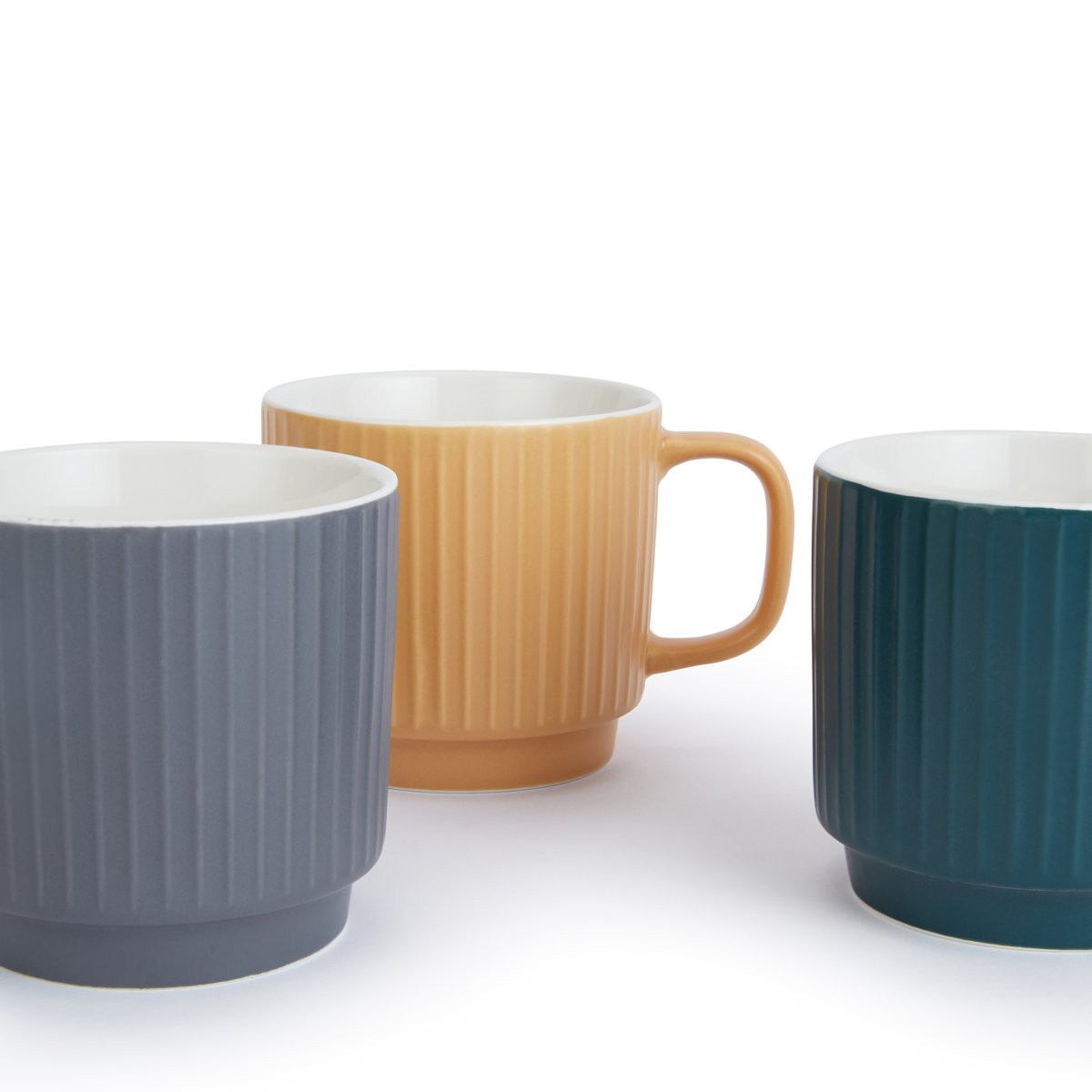 17 Stories Bornais Matt Ribbed Mug Set & Reviews | Wayfair.co.uk
