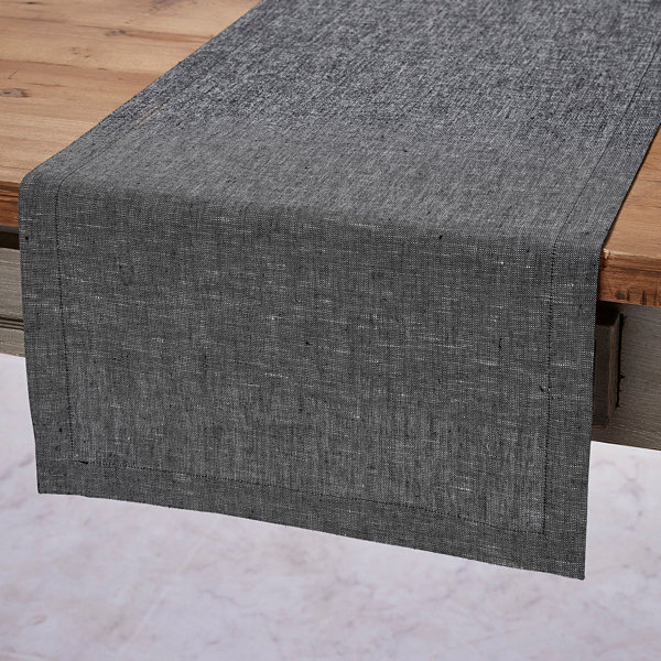 Solino Home Festive Plain Linen Table Runner | Wayfair