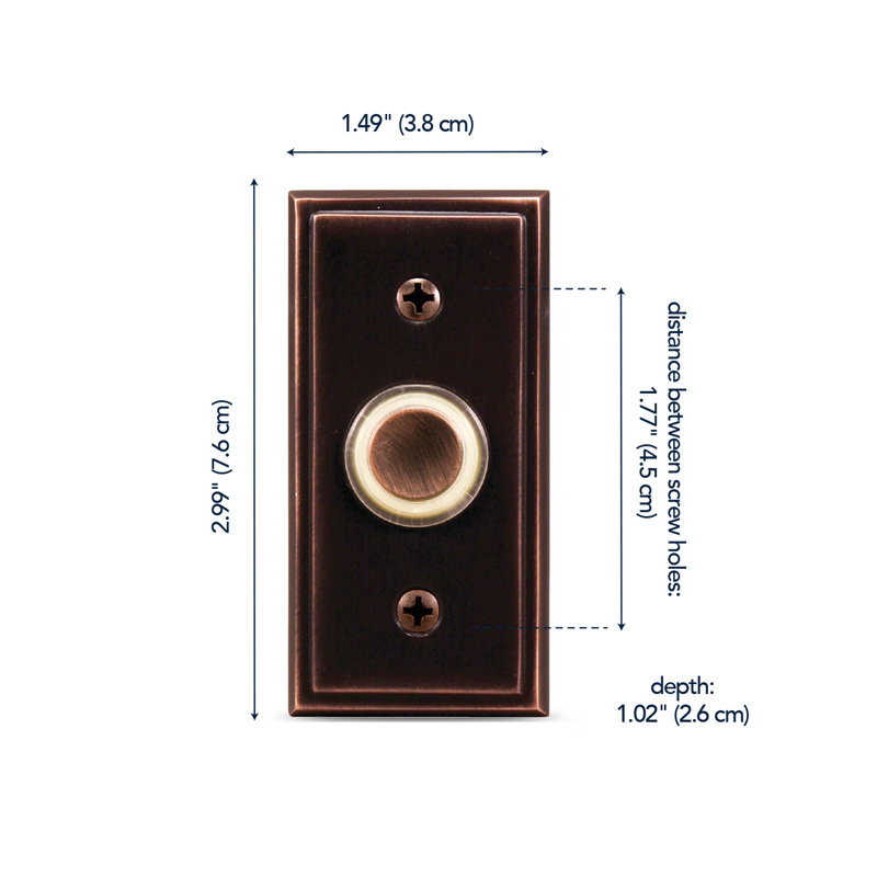 Symple Stuff Heath Zenith Oil Rubbed Bronze Metal Wired Lighted Push ...