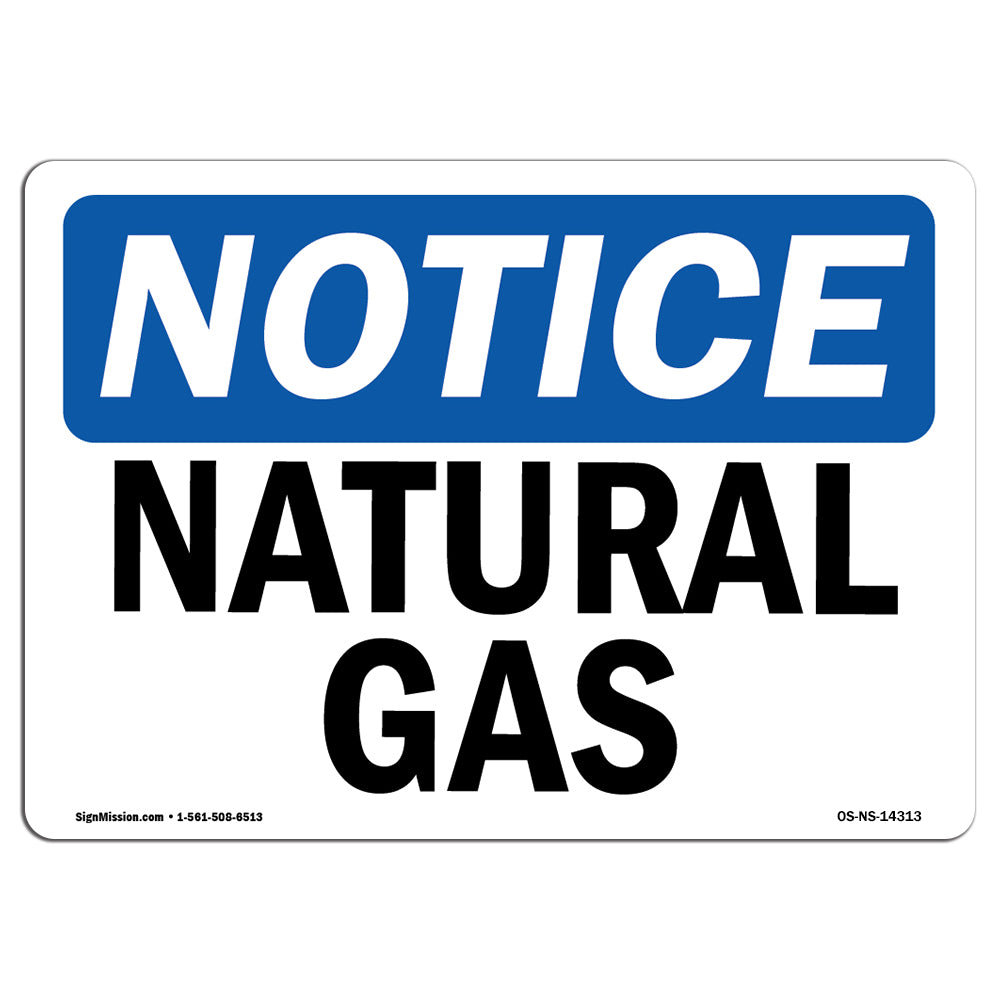 SignMission Osha Notice Natural Gas Sign | Wayfair