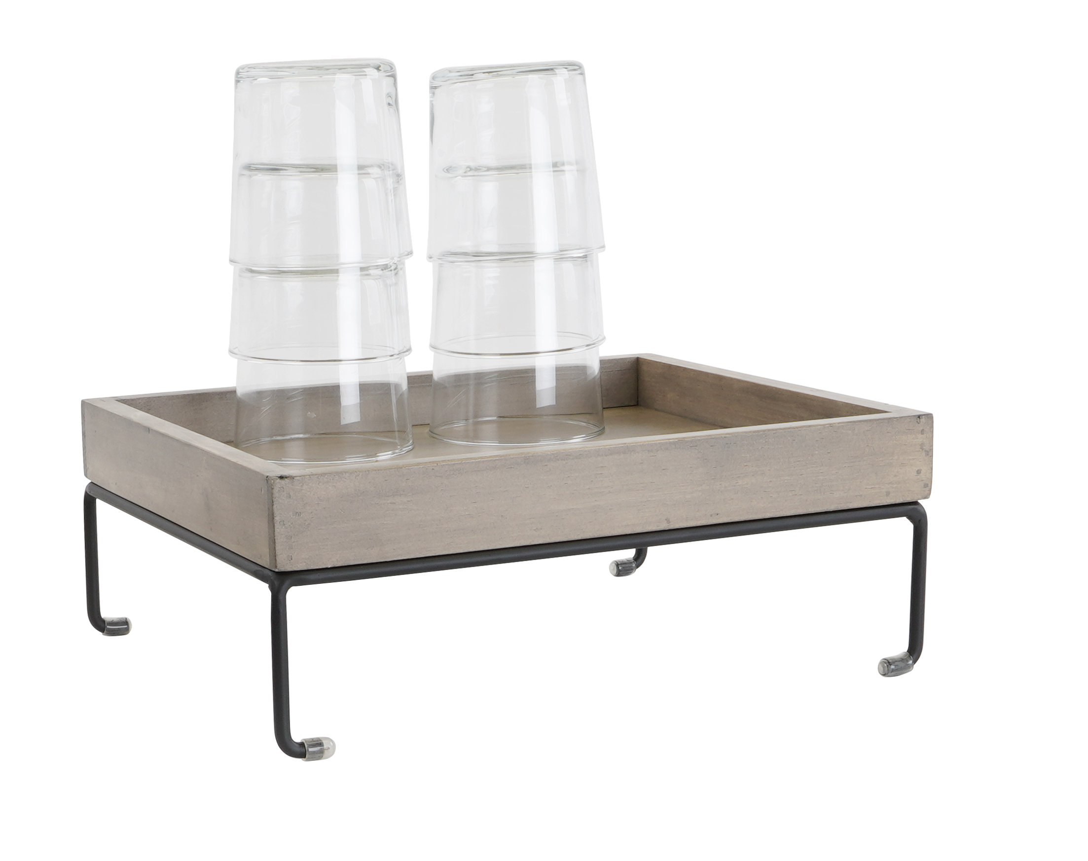 Cal-Mil Aspen Wood Display Riser with Removable Metal Base 10" x 12" x ...