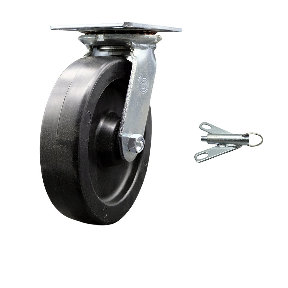 Service Caster Roulette robuste en polyoléfine de 8 pouces avec ...