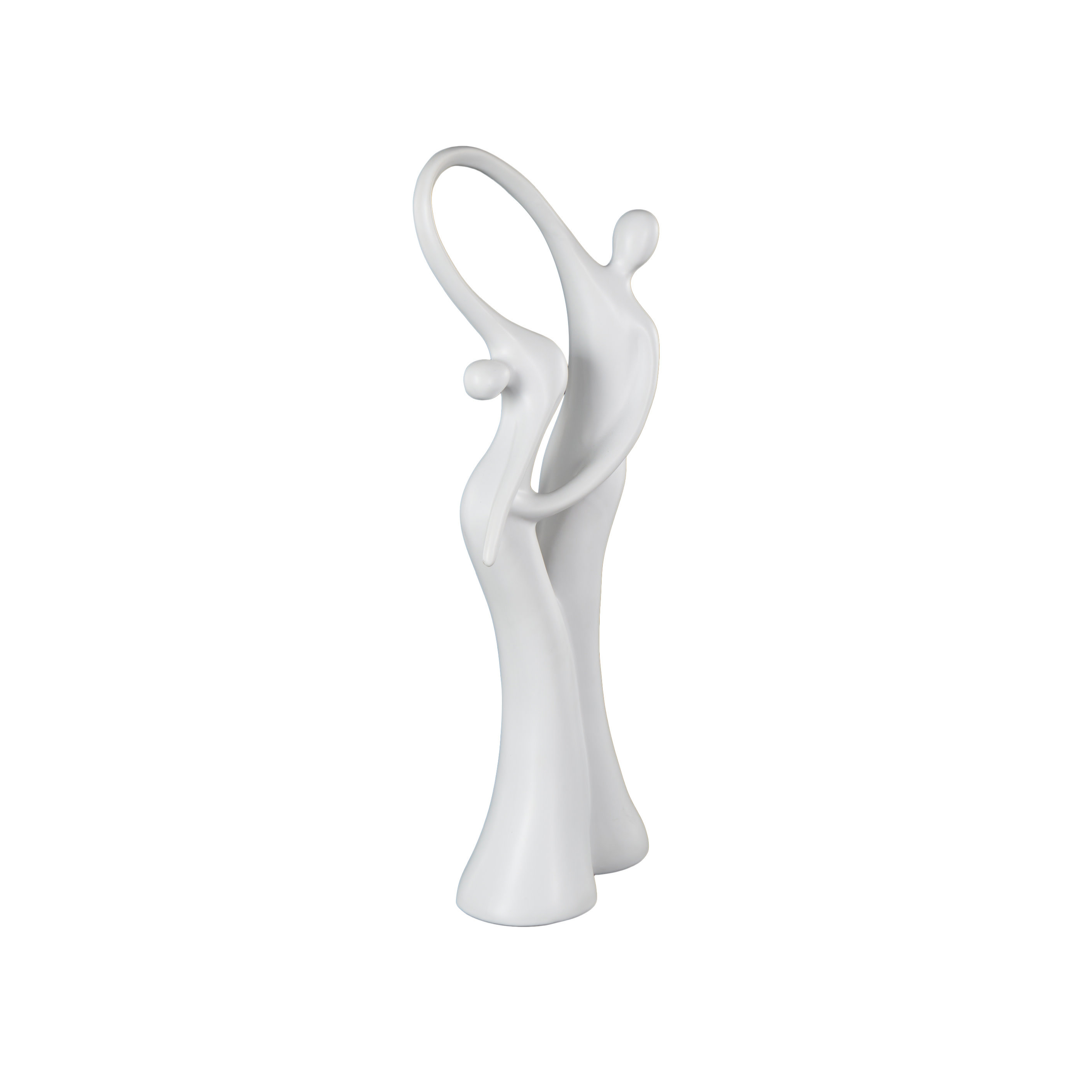 Wrought Studio™ Cole And Grey Ceramic Dancing People Sculpture | Wayfair