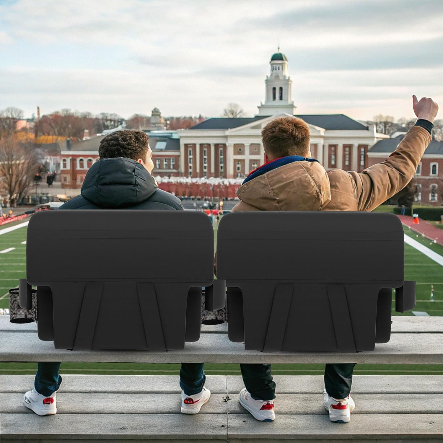 Arlmont & Co. Charnetta 25In Heated Stadium Seats for Bleachers with ...