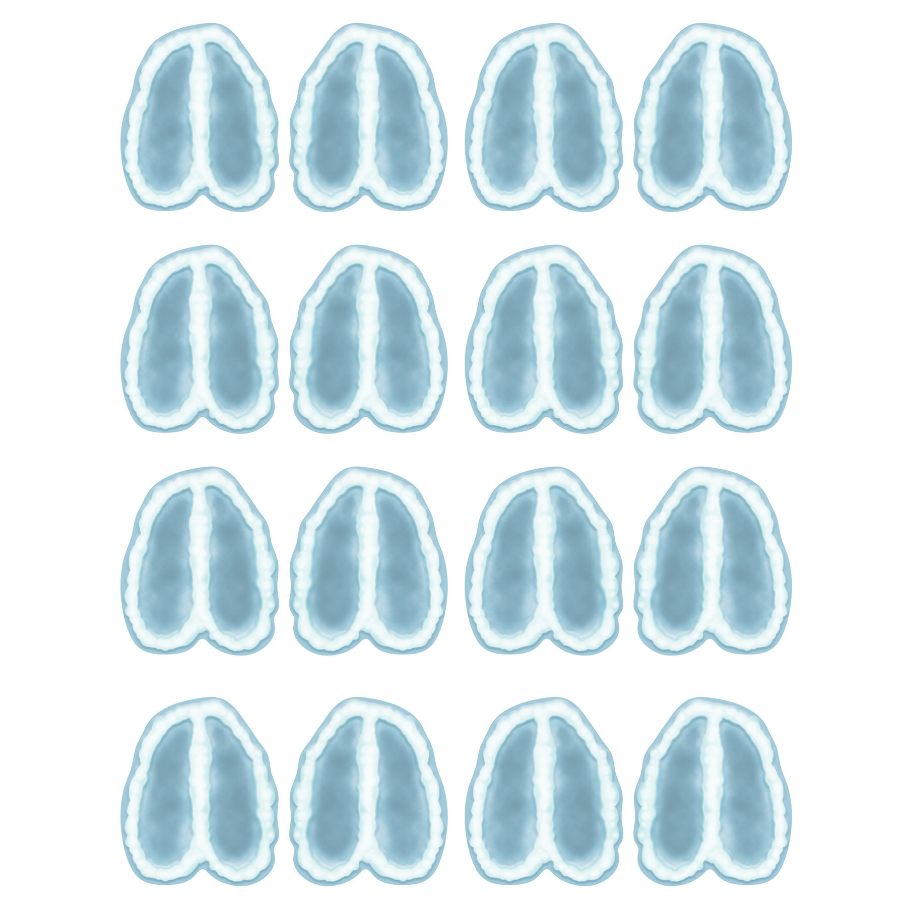 Ophelia & Co. Christmas Reindeer Footprints Peel 'N Place | Wayfair